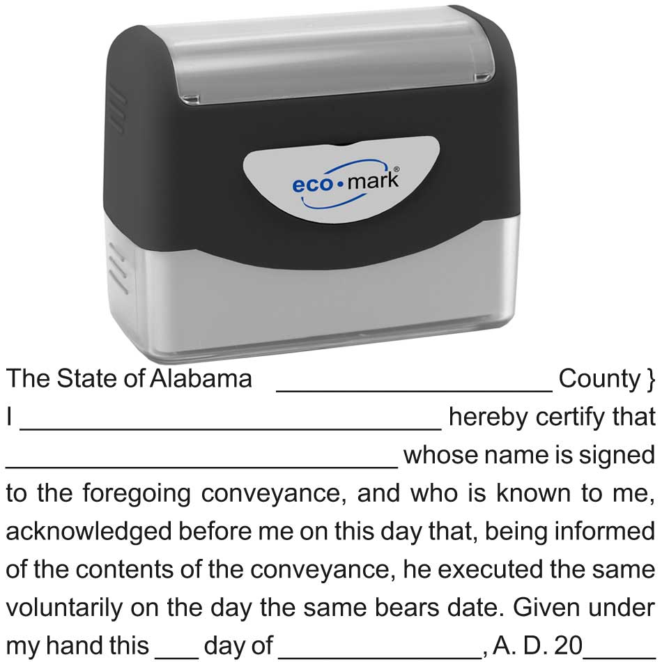 Alabama Acknowledgment Stamp | Notary.net