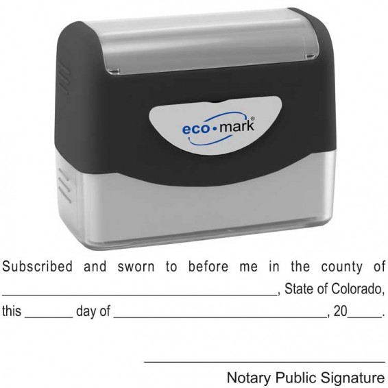 Colorado Jurat Stamp | Notary.net