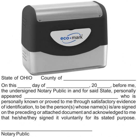 Ohio Acknowledgment Stamp | Notary.net