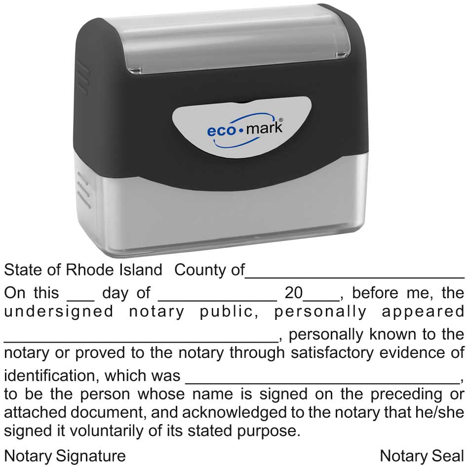 Rhode Island Acknowledgment Stamp | Notary.net Rhode Island Acknowledgment Stamp | Notary.net