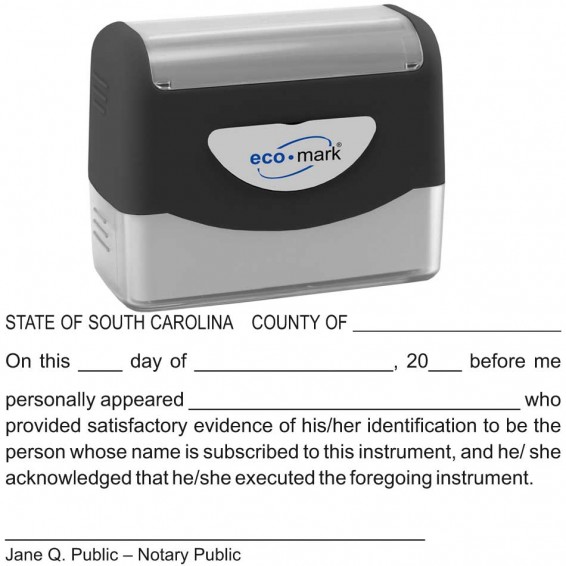 South Carolina Acknowledgment Stamp | Notary.net
