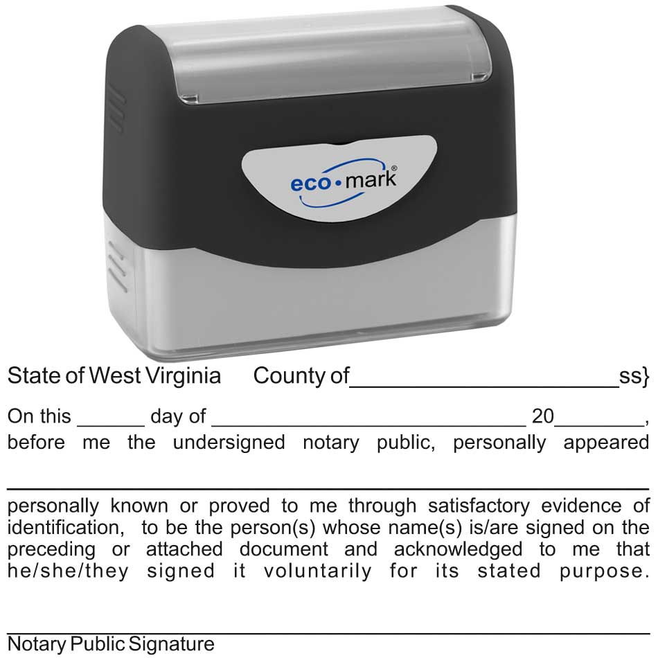 West Virginia Acknowledgment Stamp | Notary.net