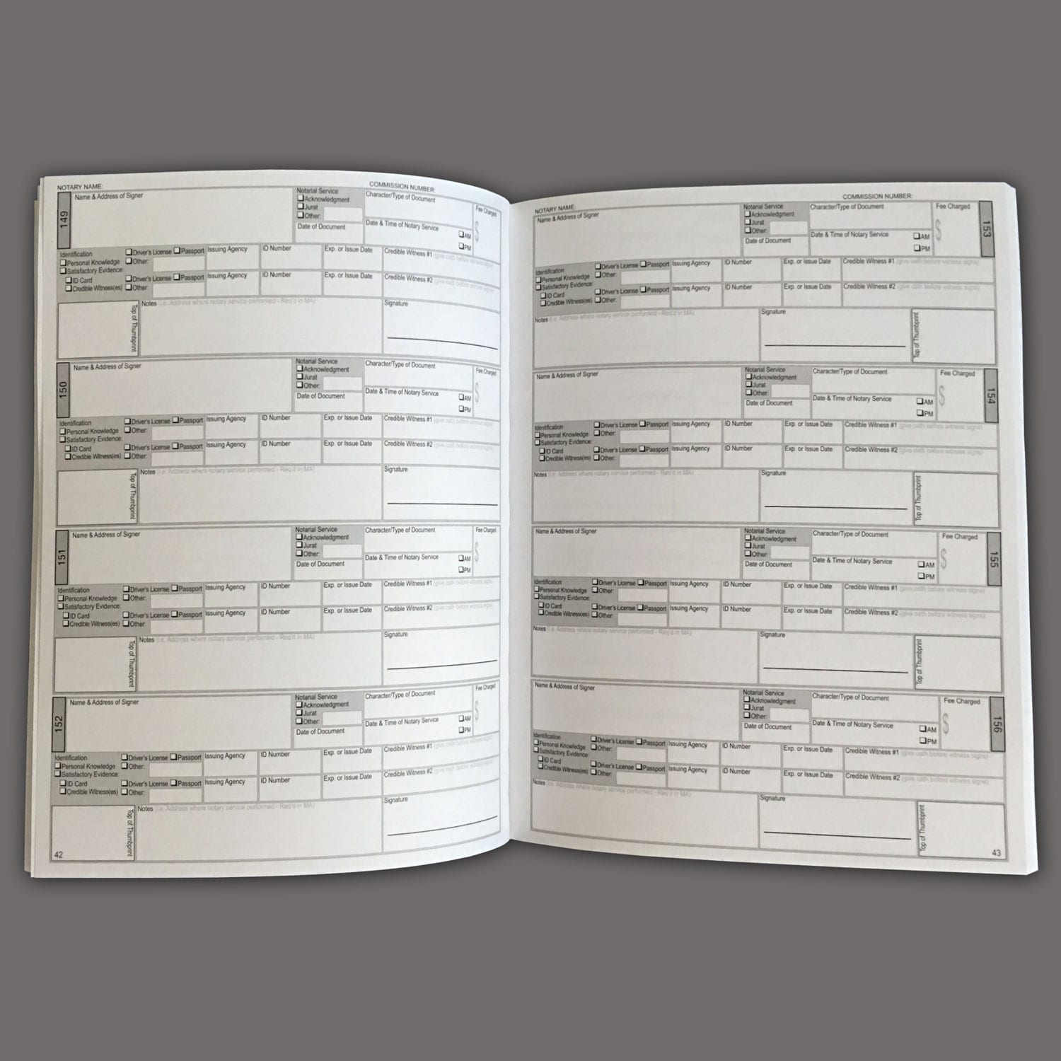 Notary Records Journal Order Online Fast Shipping Notary