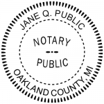Michigan Notary Embosser | Notary.net