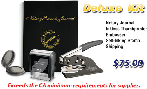 Notary Supplies | Notary Journal California | Stamp | Bonds