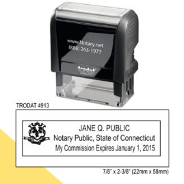 Connecticut Notary Acknowledgment Stamp | Notary.net