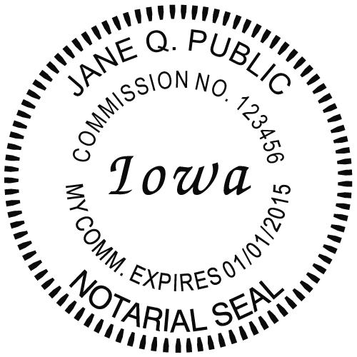 Iowa Notary Embosser » Notary.net