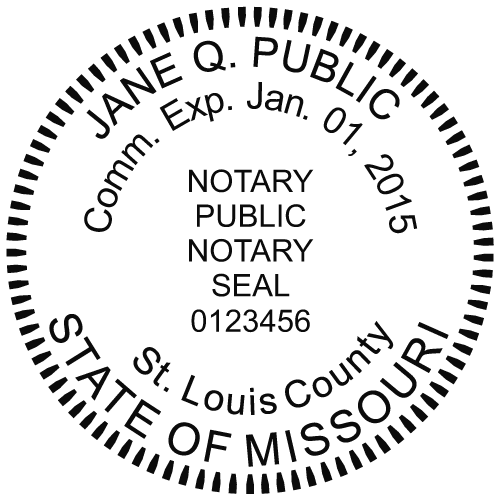 Missouri Notary Embosser » Notary.net
