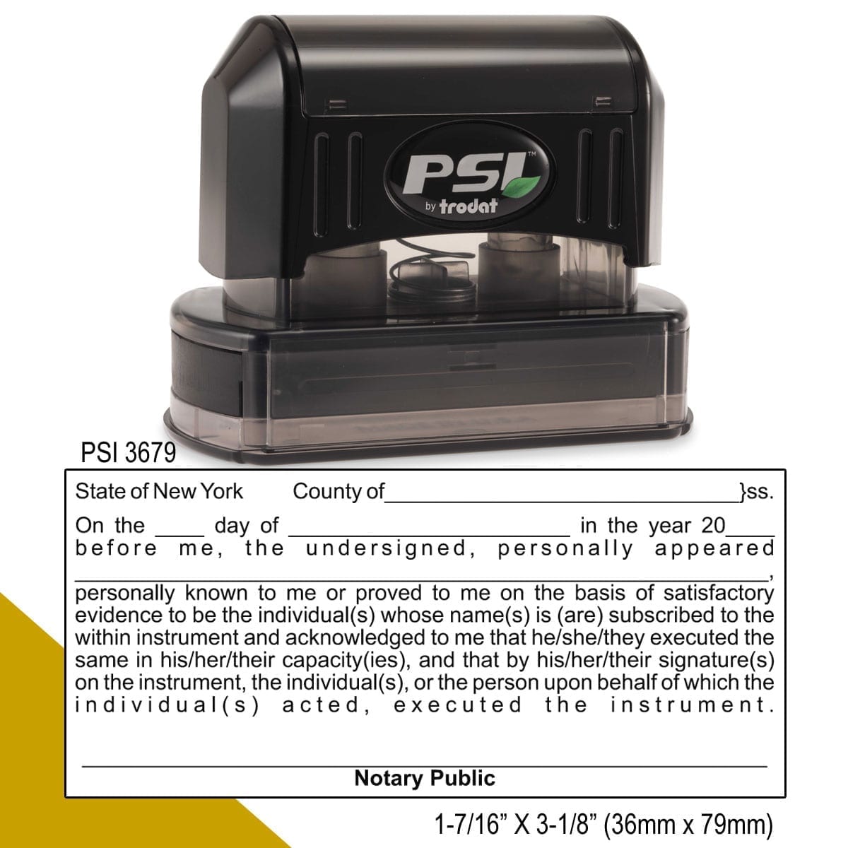 New York Notary Acknowledgment Stamp Notary