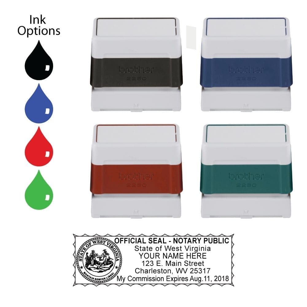 West Virginia Notary Stamp » Fast Shipping » Notary.net