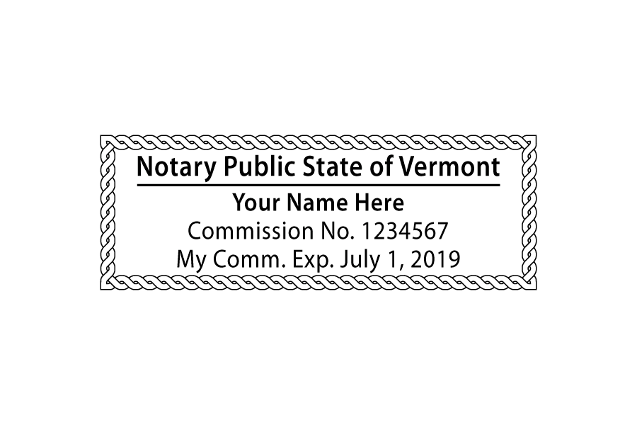 Vermont Notary Stamp » Fast Shipping » Notary.net