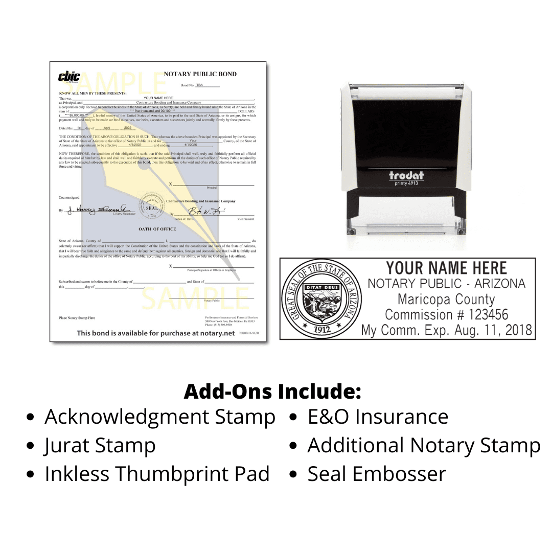 Arizona Notary Supplies Package » Notary.net