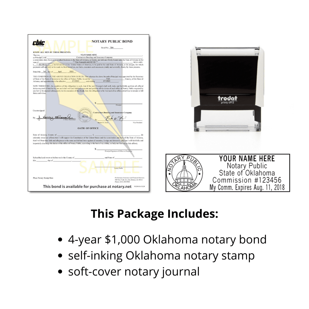 Oklahoma Notary Supplies Package » Notary.net